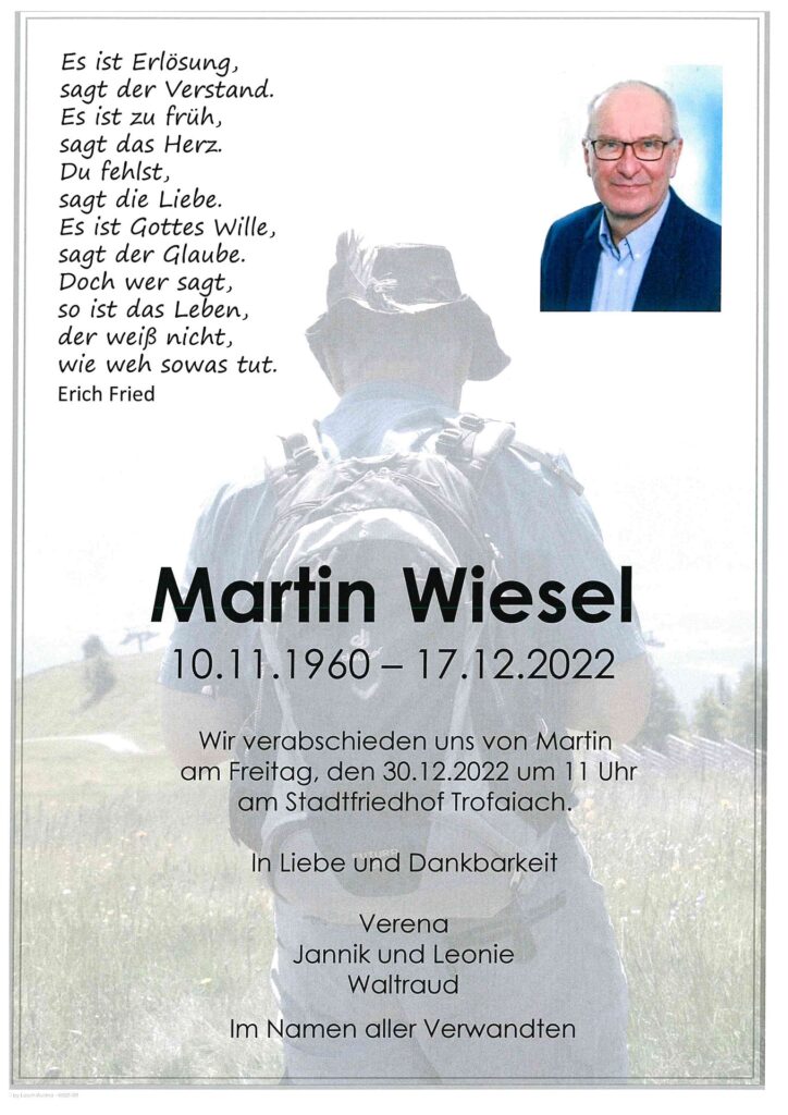 Dr. Wiesel Martin - Stadtwerke Trofaiach