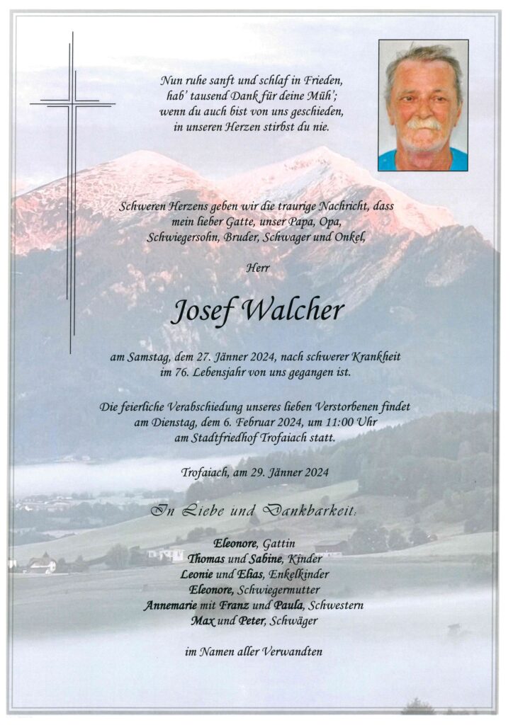 WALCHER Josef - Stadtwerke Trofaiach