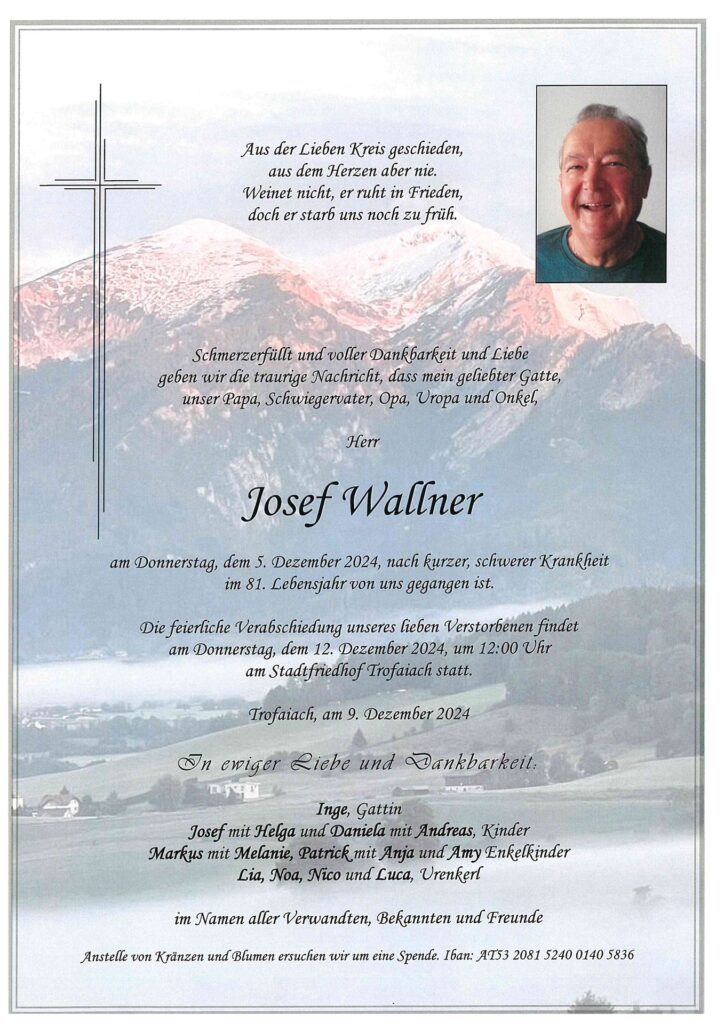 Wallner Josef - Stadtwerke Trofaiach