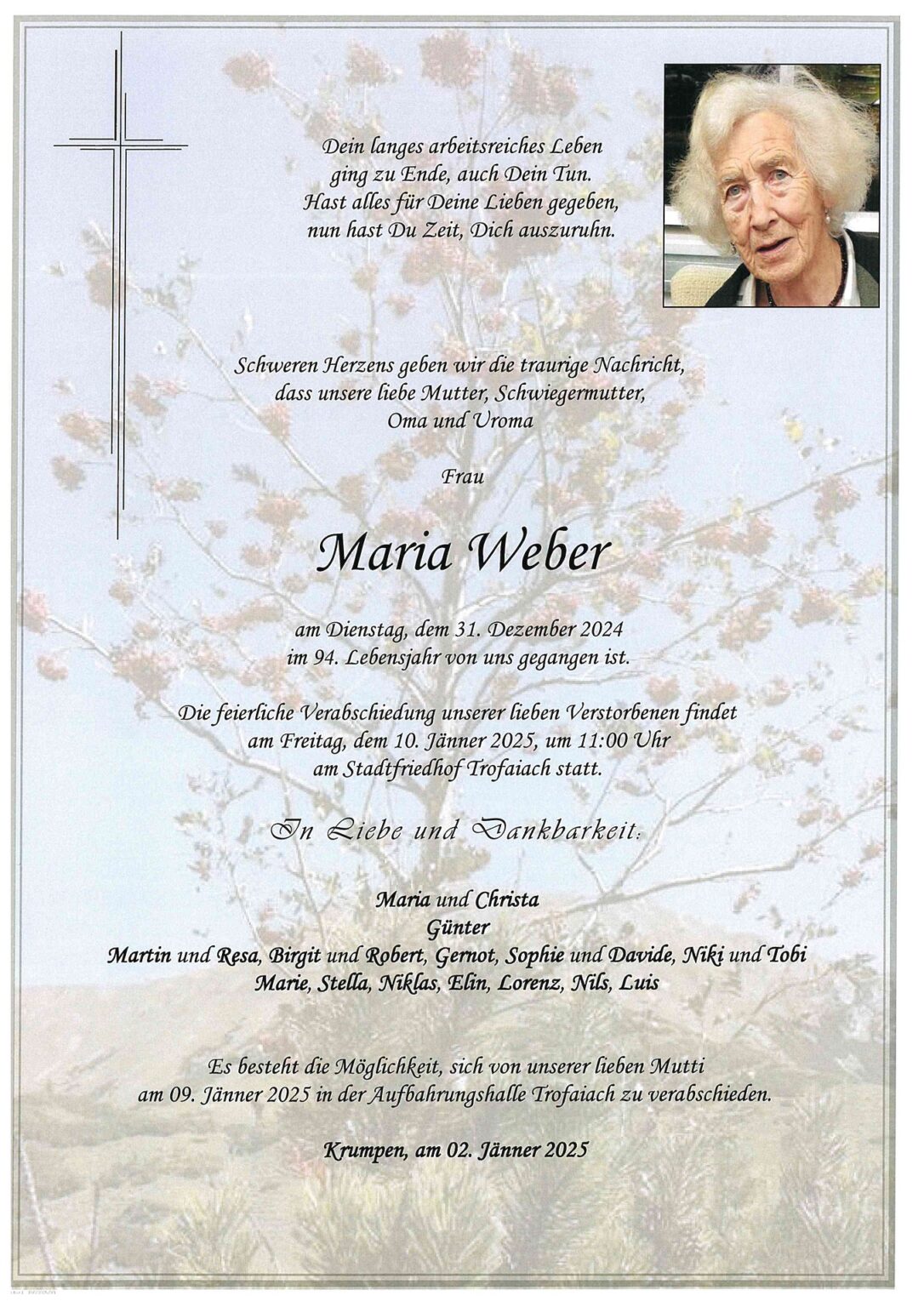 Maria Weber - Stadtwerke Trofaiach